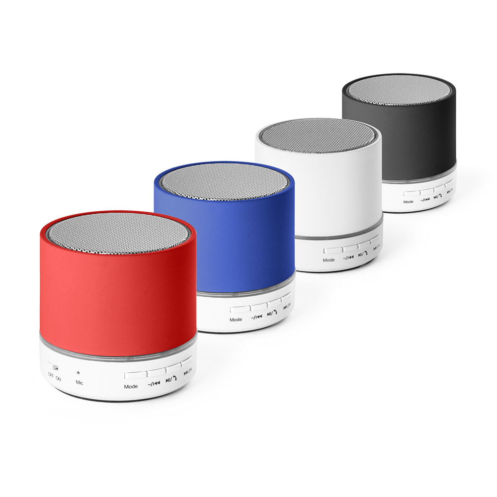 Caixa de som com microfone em ABS – MVA Brindes